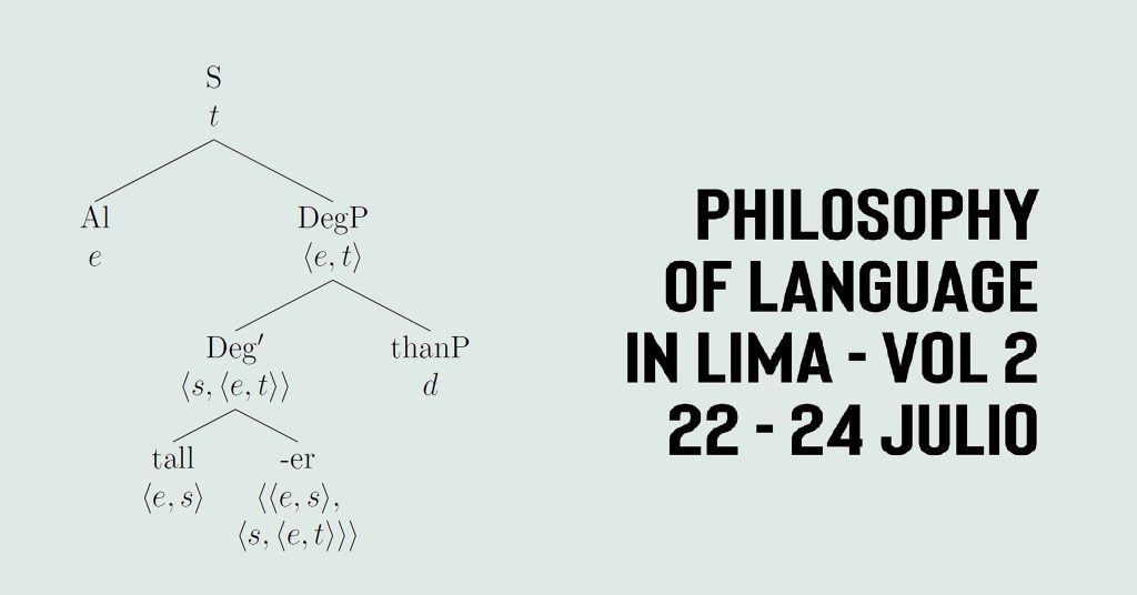 Congreso "Philosophy of Language in Lima" - Centro de Estudios ...
